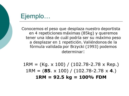 ¿COMO TOMAR EL TEST DE 1RM CON REPETICIONES SUB-MÁXIMAS? (EJEMPLOS Y ...